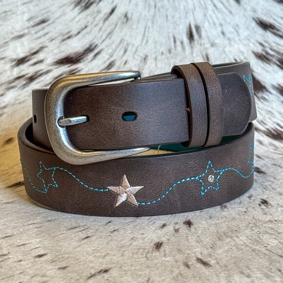 Catchfly | Accessories | New Girls Star Embroidered Rhinestone Western ...